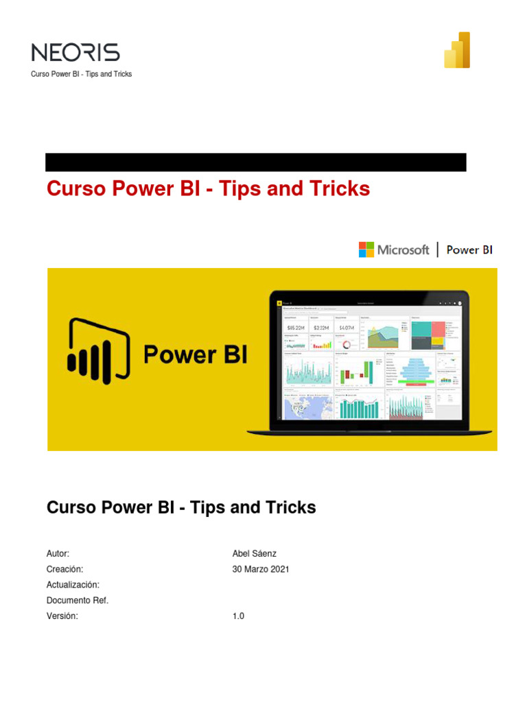 Curso Power BI - Tips and Tricks | PDF | Software | Informática