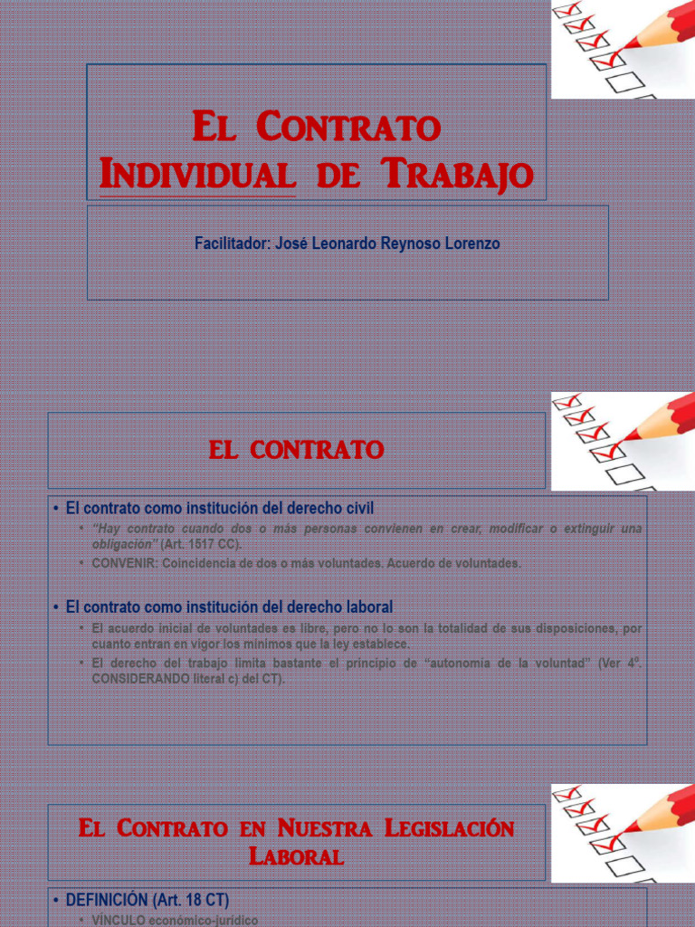 Claves del Contrato Individual de Trabajo | PDF | Derecho laboral | Salario