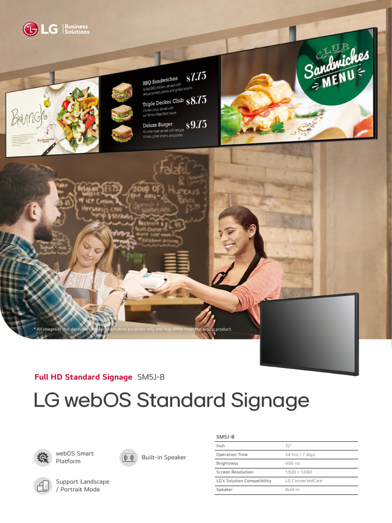 SM5J-B - Datasheet (Low) - LG FHD Standard Signage - 230913 | PDF | Wi ...
