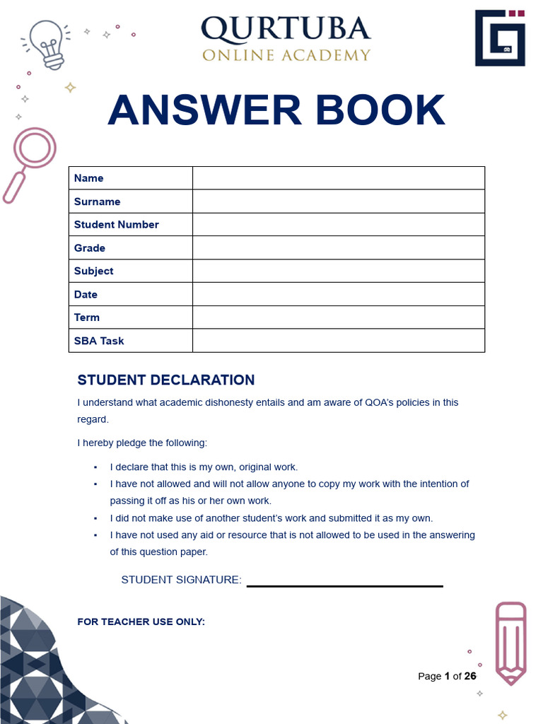 FET Answer Book | PDF