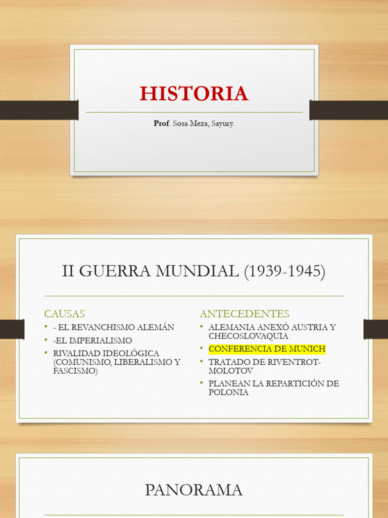 Historia Segunda Guerra Mundial | PDF | Segunda Guerra Mundial ...
