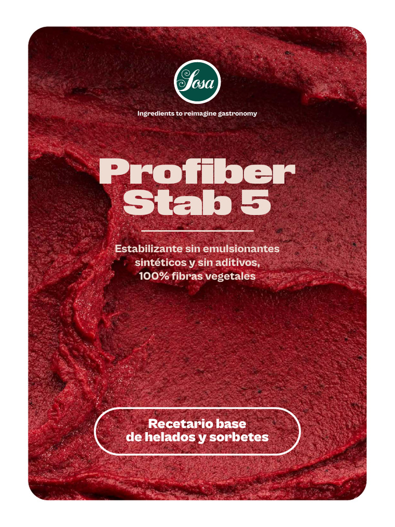 Recetario de Helados con Profiber Stab 5 | PDF | Caramelo | Helado