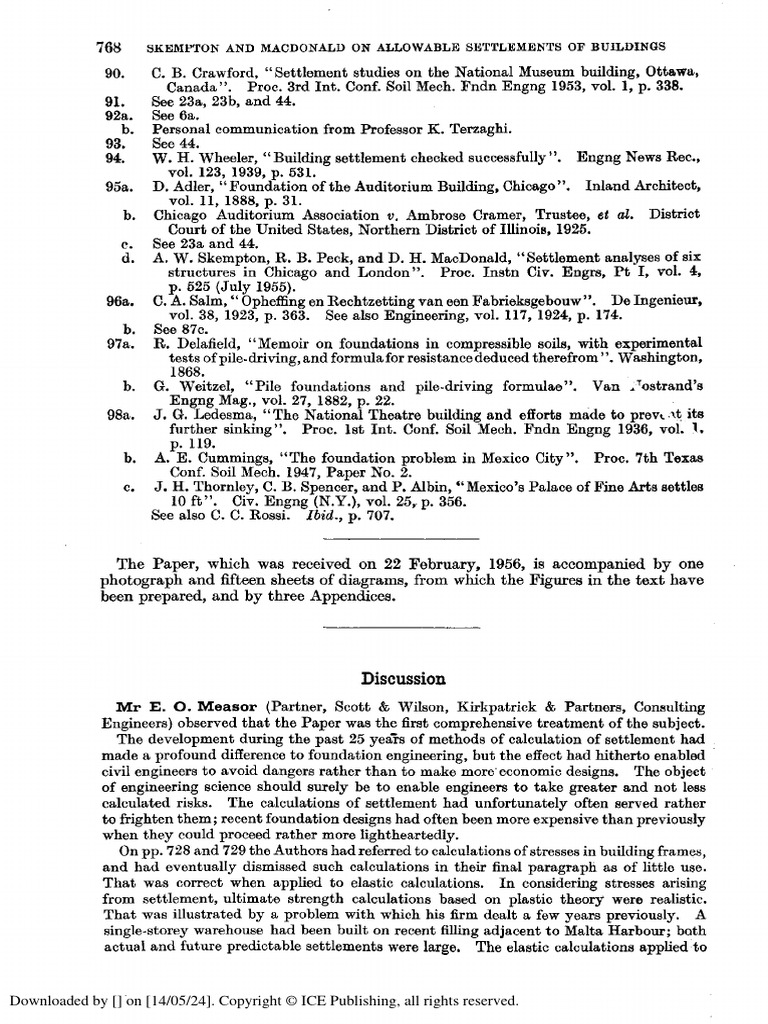 Discussion Mayerhof (1956) | PDF | Wall | Foundation (Engineering)