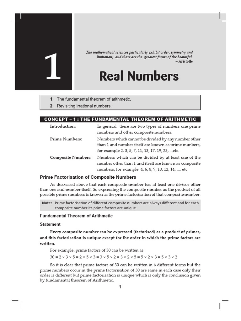Text ch1-2 | PDF | Factorization | Numbers