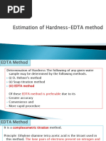 EDTA Method for Water Hardness Testing | PDF | Titration | Chemistry