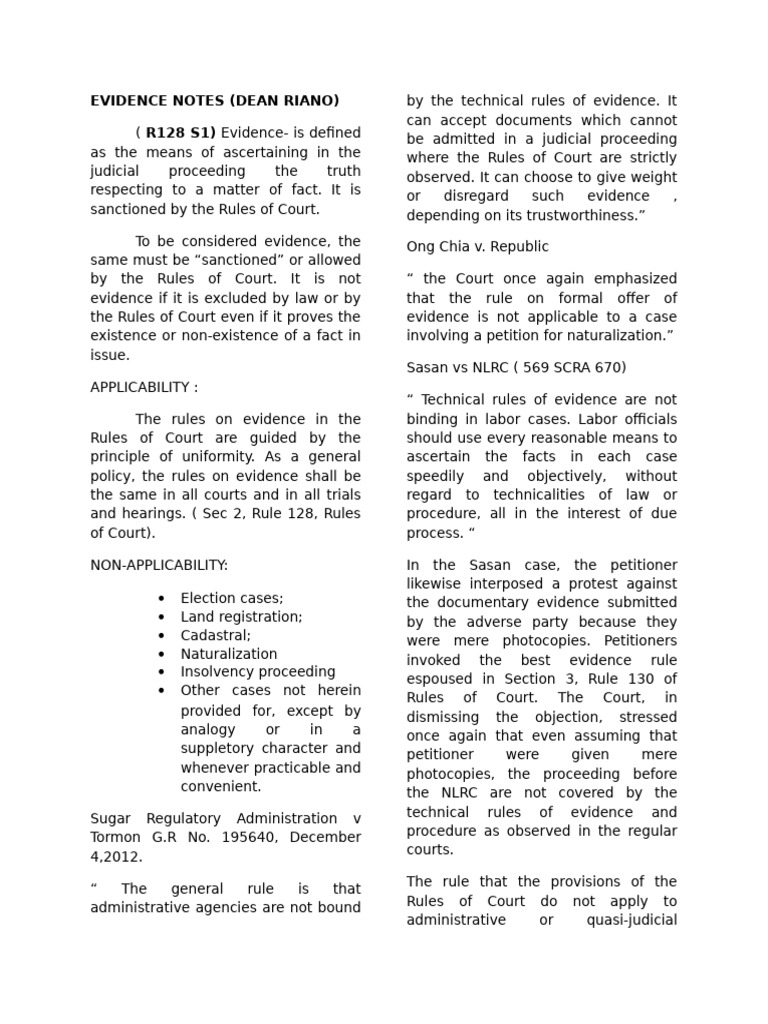 Understanding Rules of Evidence | PDF | Evidence (Law) | Burden Of ...