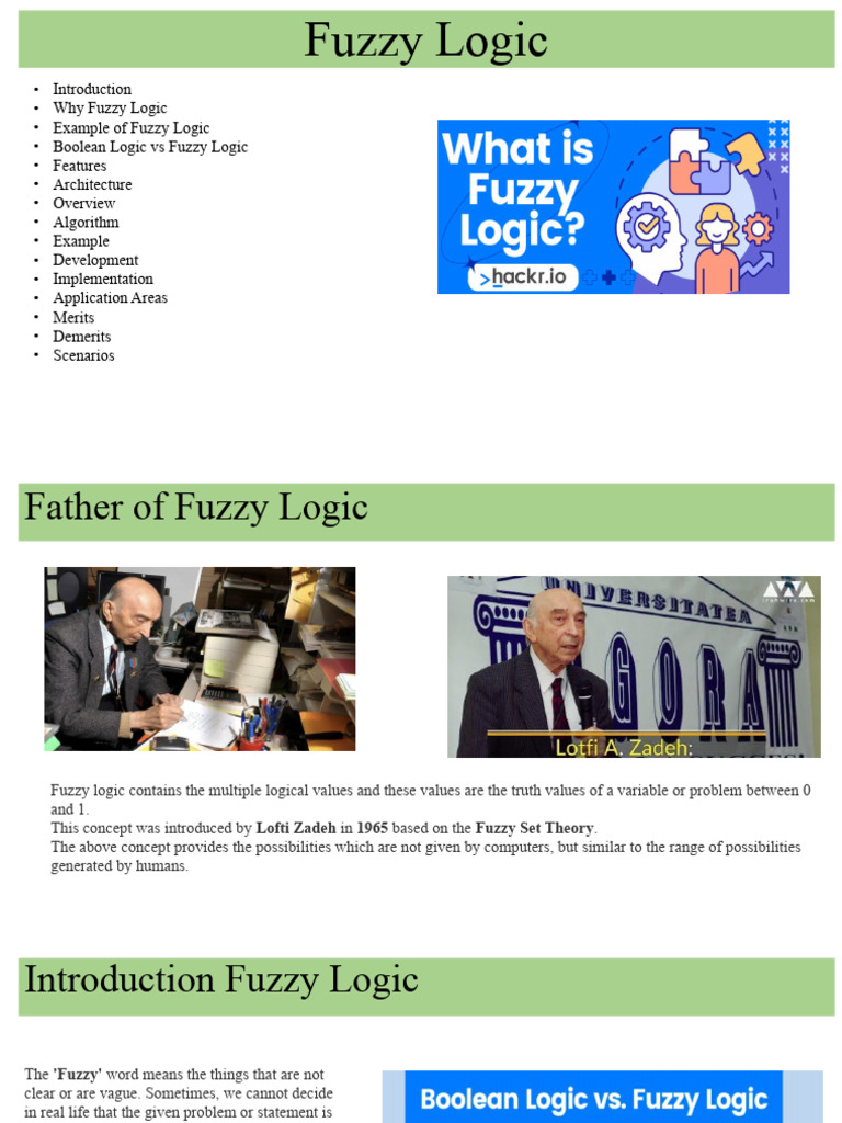 Fuzzy Logic Pdf Fuzzy Logic Logic