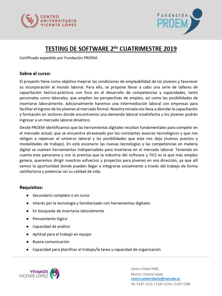 Testing de Software | PDF | Pruebas de software