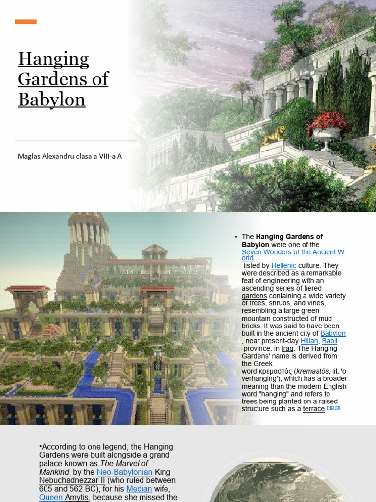 Hanging Gardens of Babylon | PDF