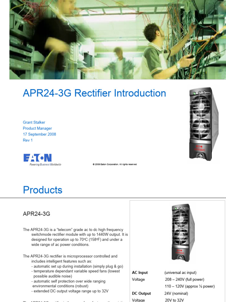 APR24-3G Rectifier Introduction Rev1 | PDF | Rectifier | Alternating ...