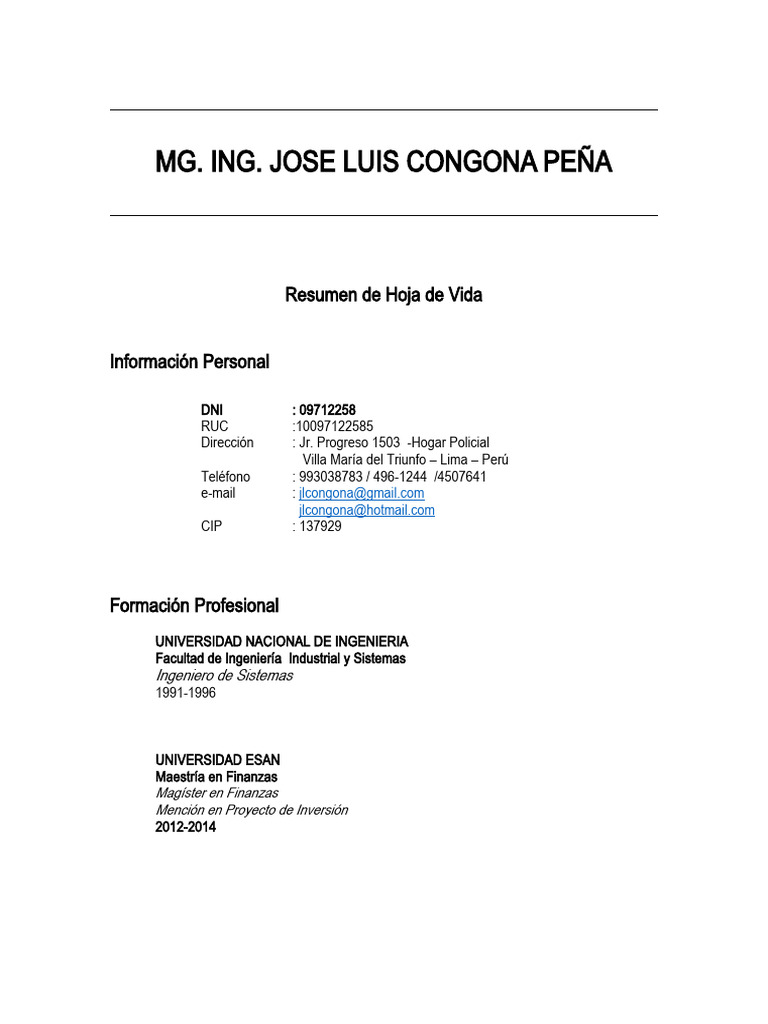 Experto en Sistemas y Consultoría | PDF | Informática | Turismo