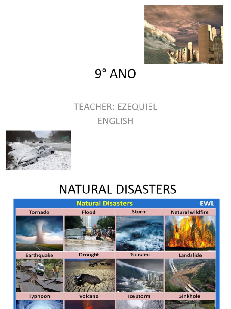 8° Ano - English - Natural Disasters | PDF