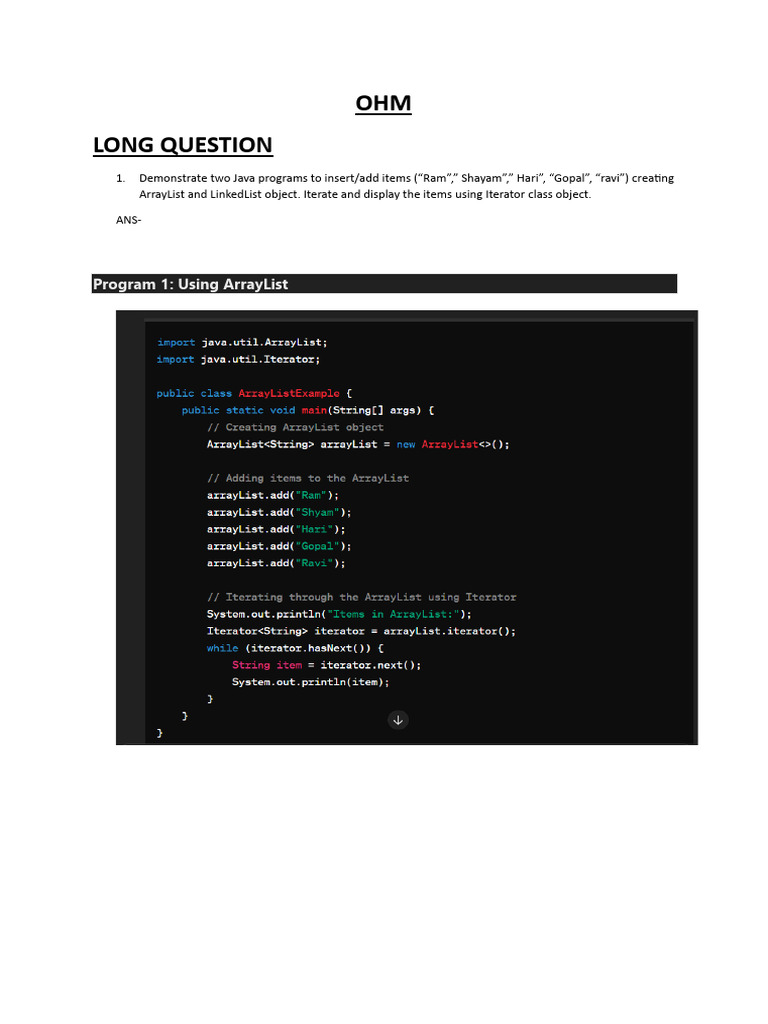 OOPJ Sample Questions | PDF | Text File | Software Engineering