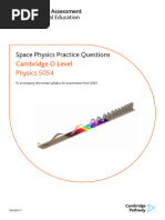 5054 Space Physics Practice Questions For Examination From 2023 1 | PDF ...