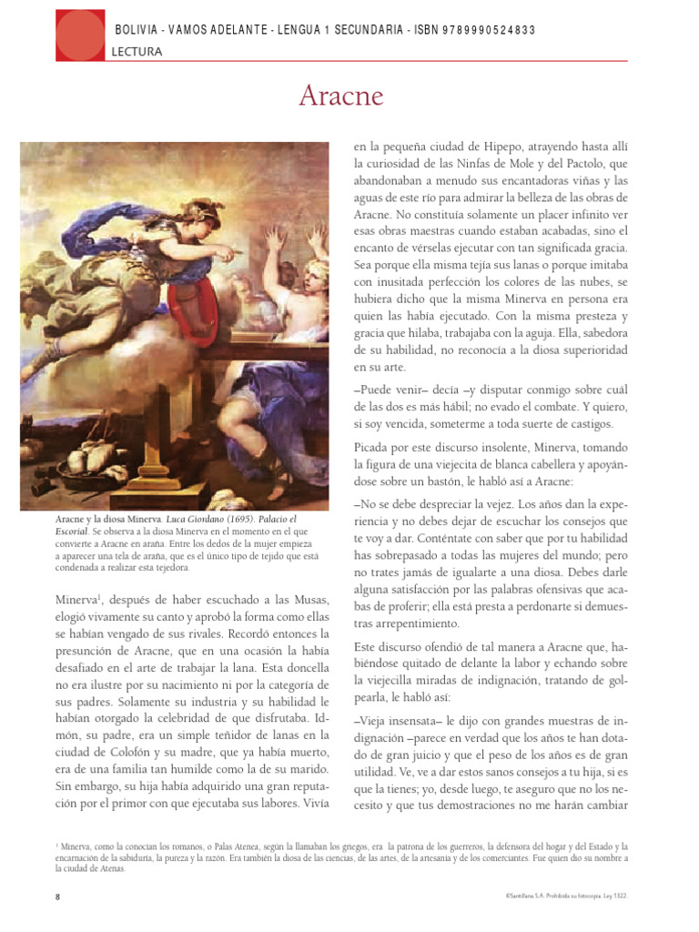 Aracne: Lectura | PDF