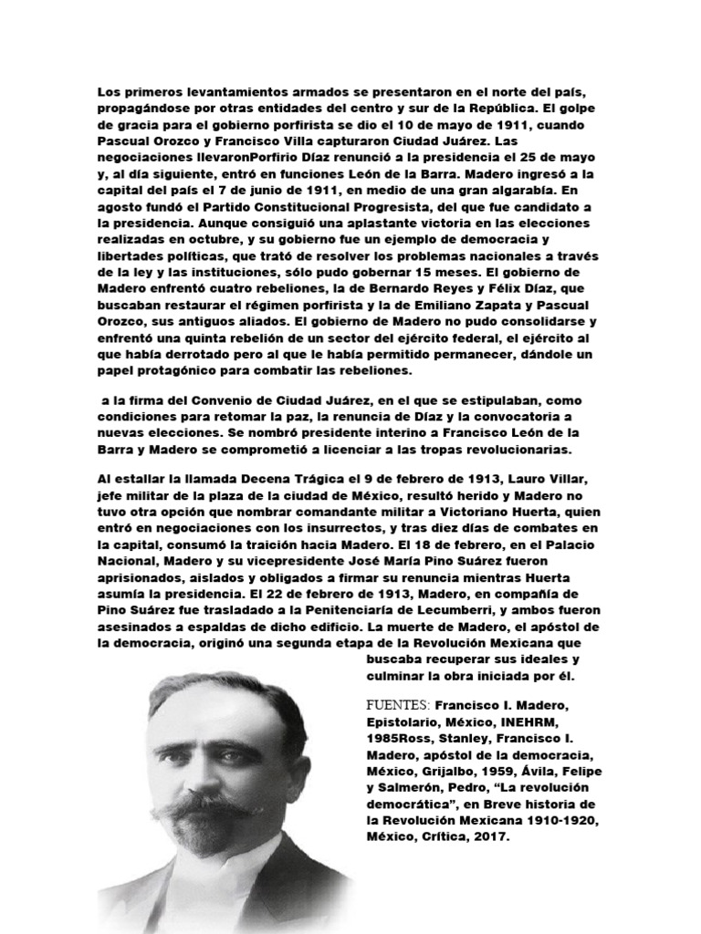 Biografia de Francisco I Madero-Julia | PDF | revolución mejicana | México