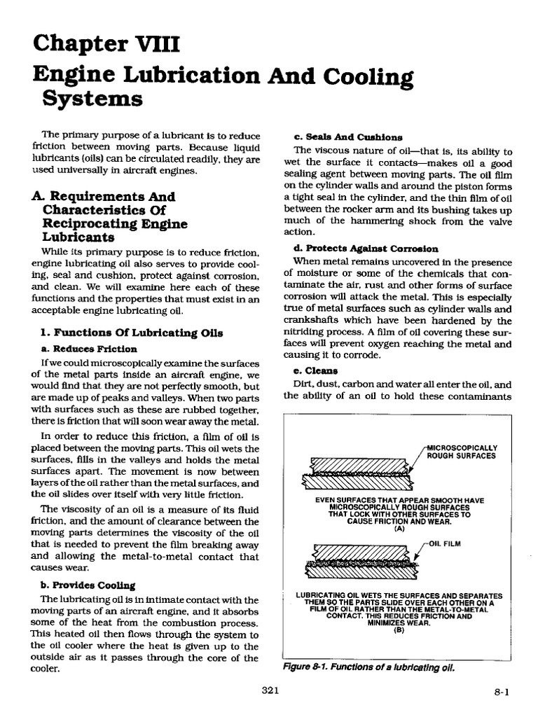 Chapter VIII Engine Lubrication and Cooling Systems | PDF