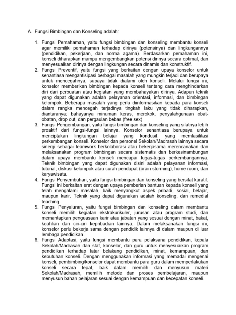 Dasar-Dasar BK | PDF