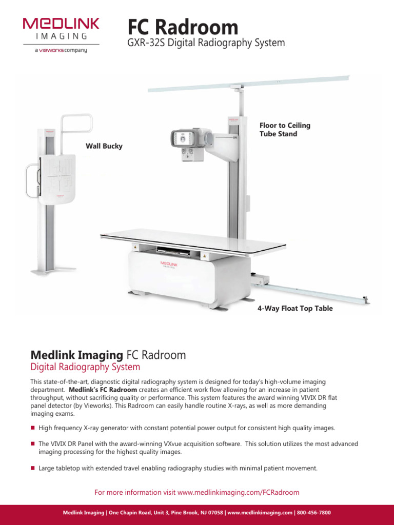 1-Medlink FC Radroom Brochure | PDF | Radiography | Vacuum Tube