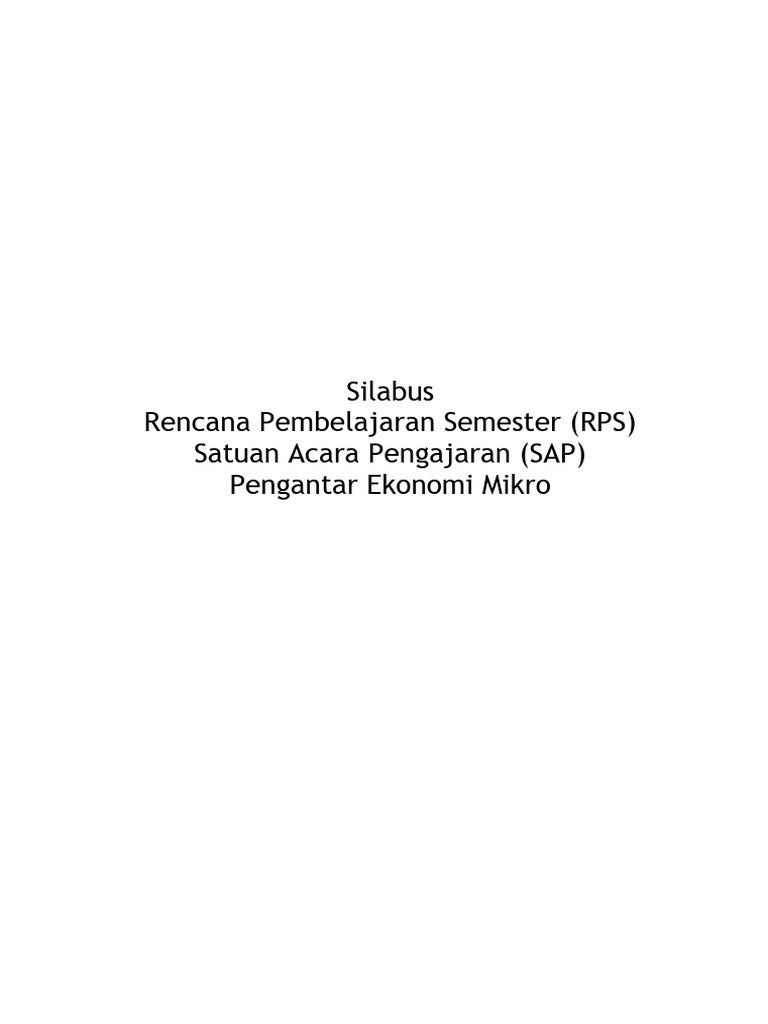 Pengantar - Makro Silabus RPP Sap | PDF | Ilmu Sosial | Sains & Matematika