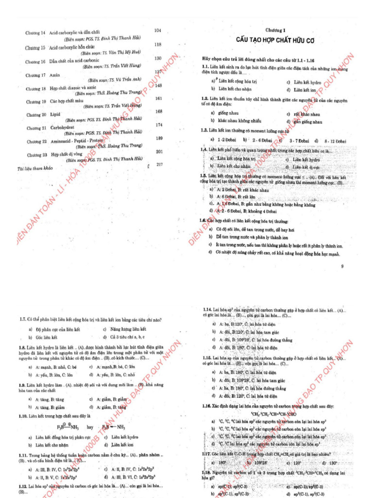 Sách Trắc Nghiệm HHC | PDF