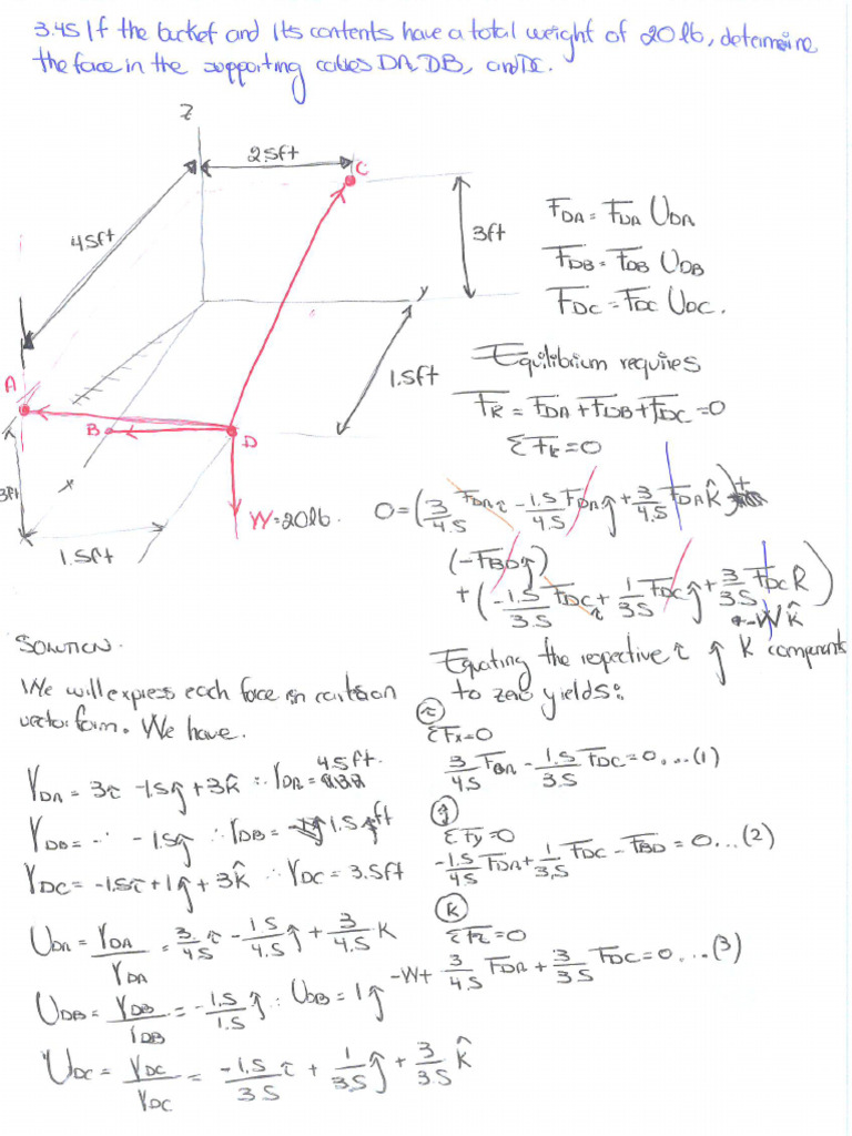 Hibbeler Engineering Mechanics Statics Chapter 3 P3 45 Pdf