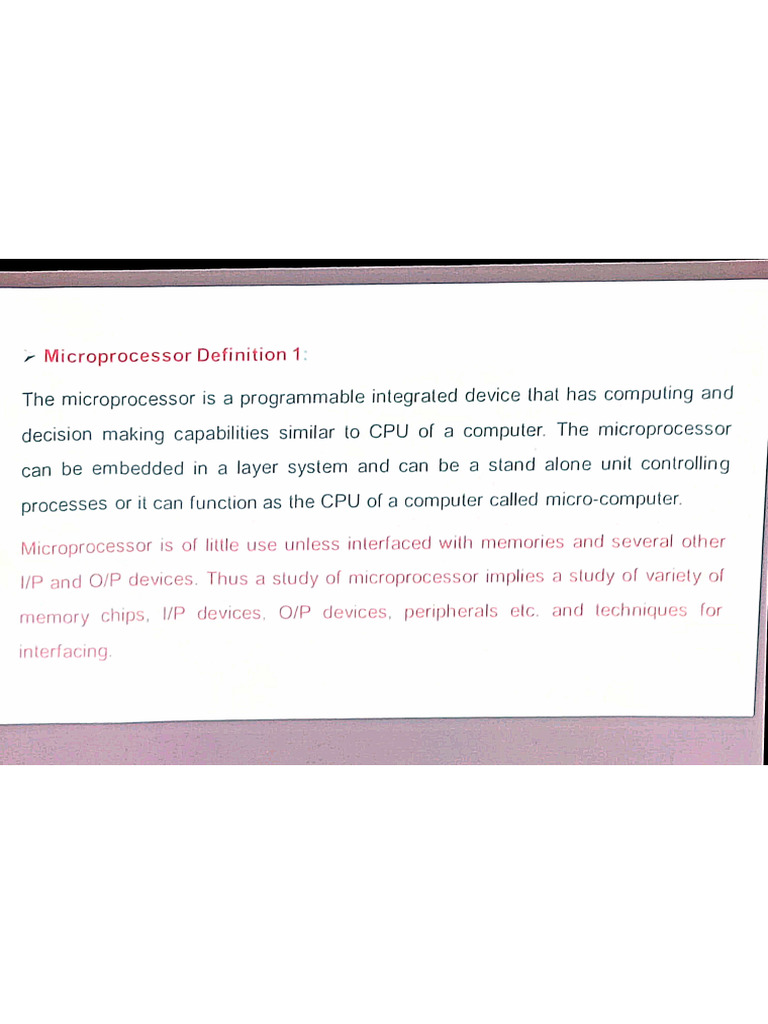 Microprocessors Upto 24 Aug | PDF