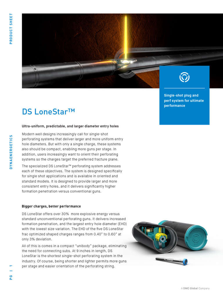 DynaEnergetics DS LoneStar ProductSheet | PDF | Flight