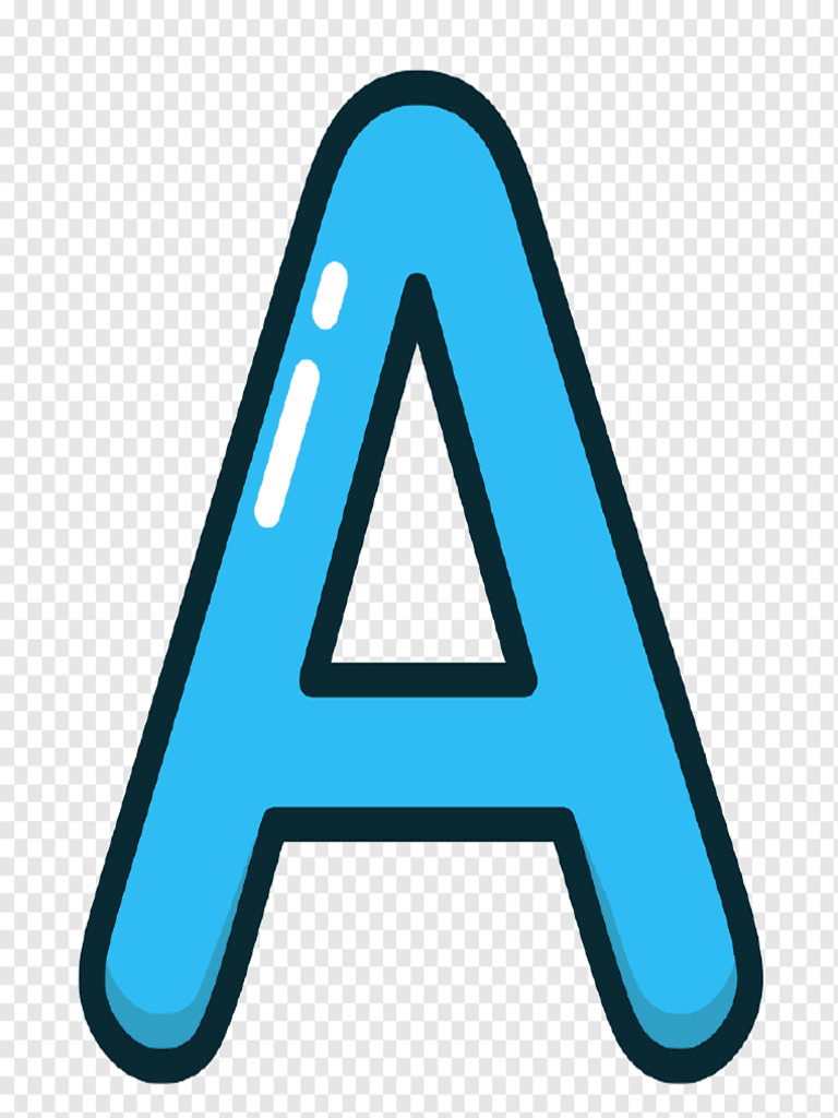 PNG Transparent A Blue Letter Alphabet Letters Letters and Numbers Icon ...