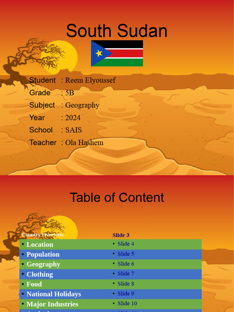 South Sudan: Geography and Culture Overview | PDF | South Sudan