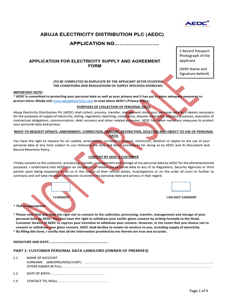 AEDC Form 74 2023 09 | PDF | Lease | Identity Document