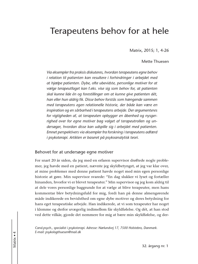 Thuesen, M. (2015) | PDF
