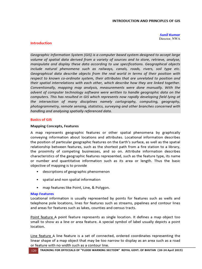 8 Principles of Gis | PDF | Geographic Information System | Geography