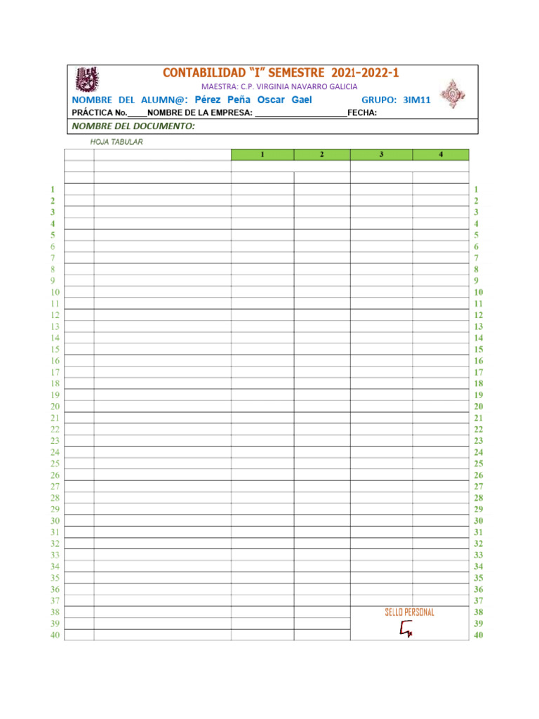 hoja-tabular-4-columnas | PDF