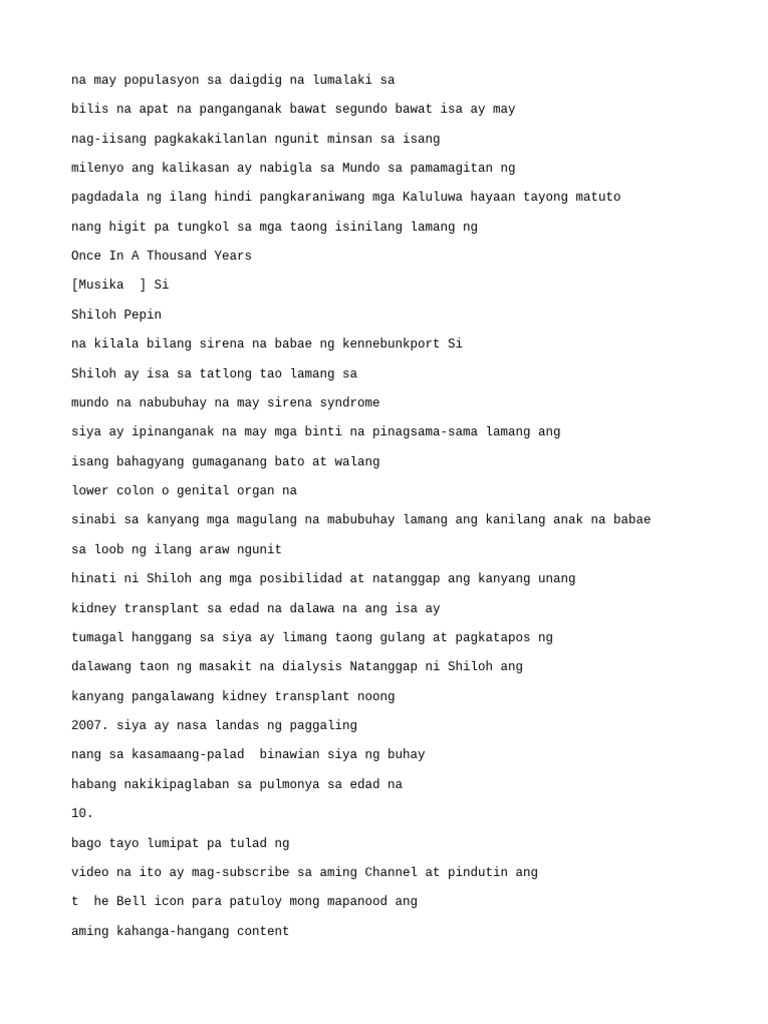 (Filipino) 15 People Who Are Only Born Once in A Thousand Years ...