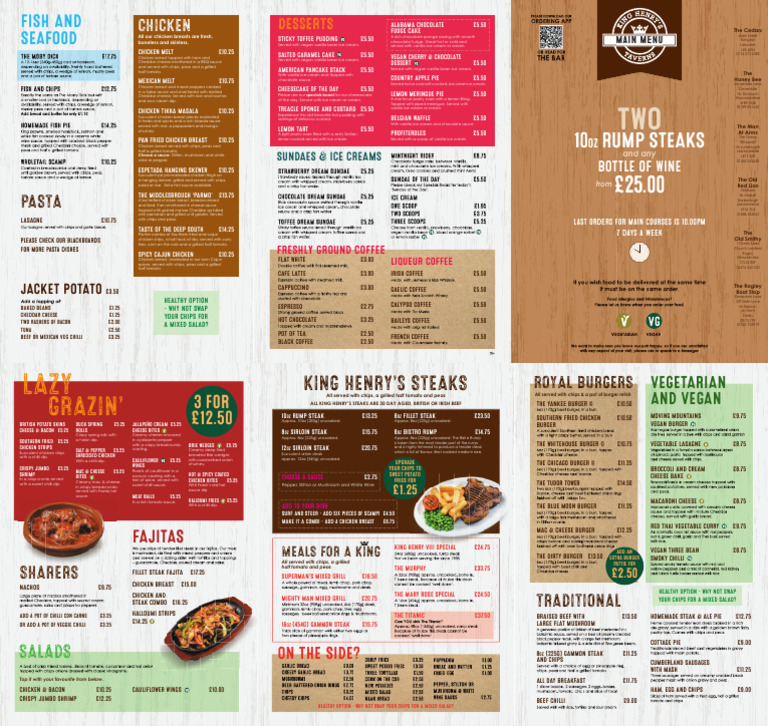 Main All Day Every Day Menu | PDF | Hamburgers | French Fries
