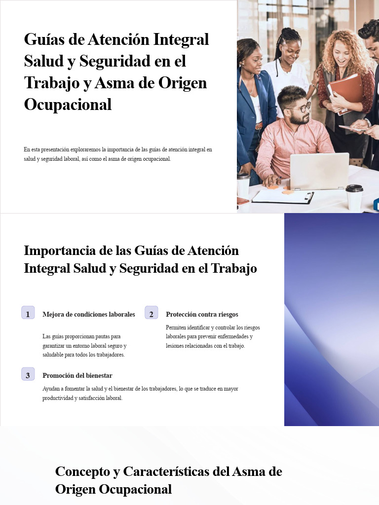 Guias de Atencion Integral Salud y Seguridad en El Trabajo y Asma de Origen Ocupacional | PDF ...