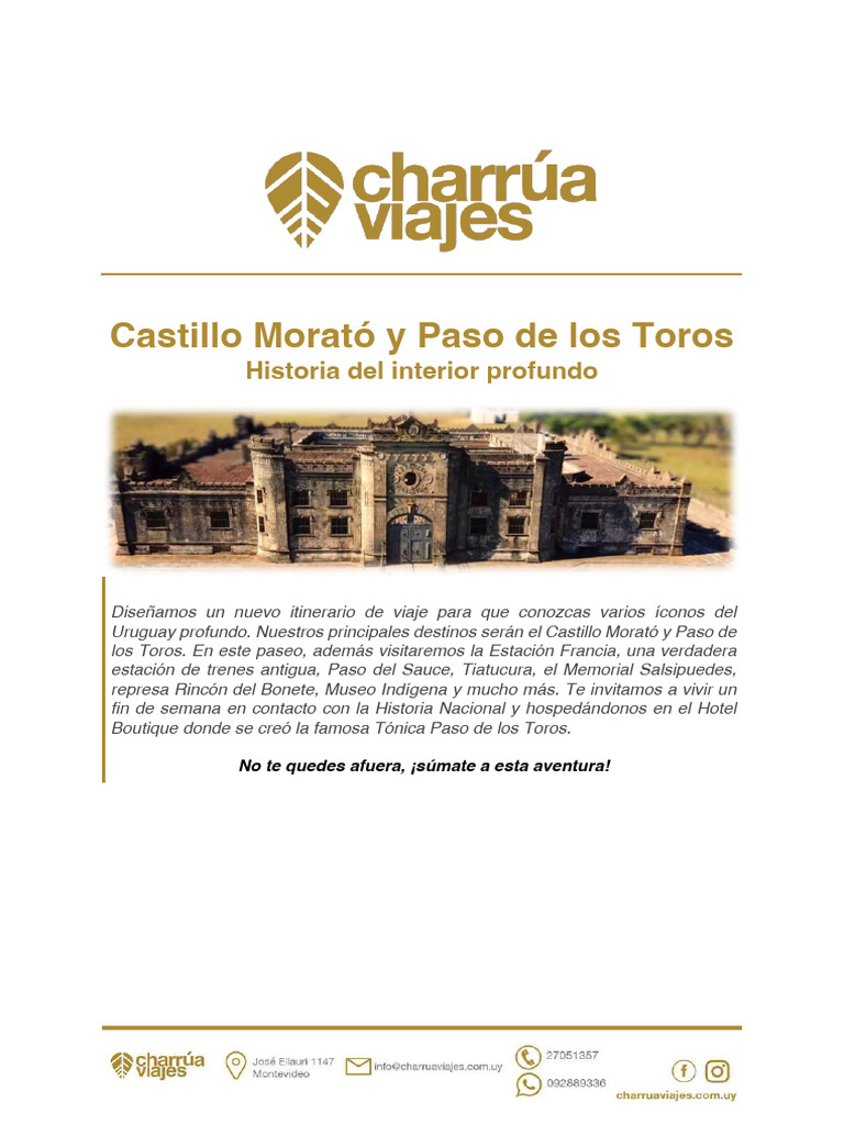 Itinerario a Castillo Morató y Paso de los Toros | PDF