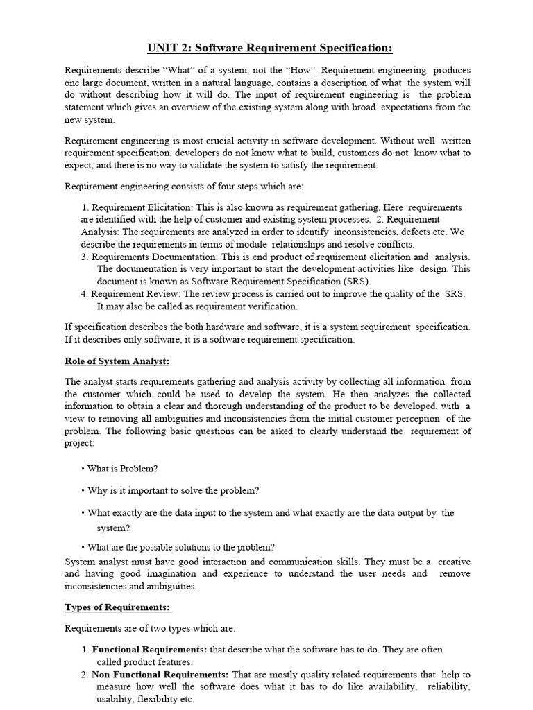 Unit 2 Notes | Download Free PDF | Iso 9000 | Software Testing