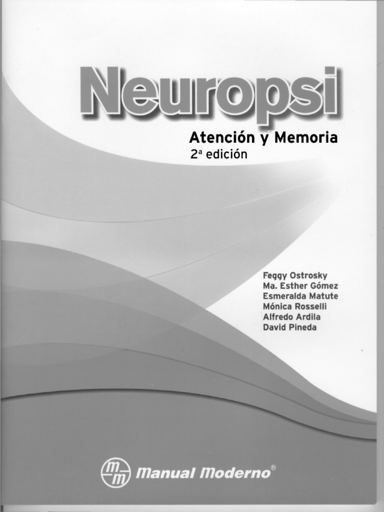 Neuropsi Manual 2 Ed | PDF | Atención | Memoria