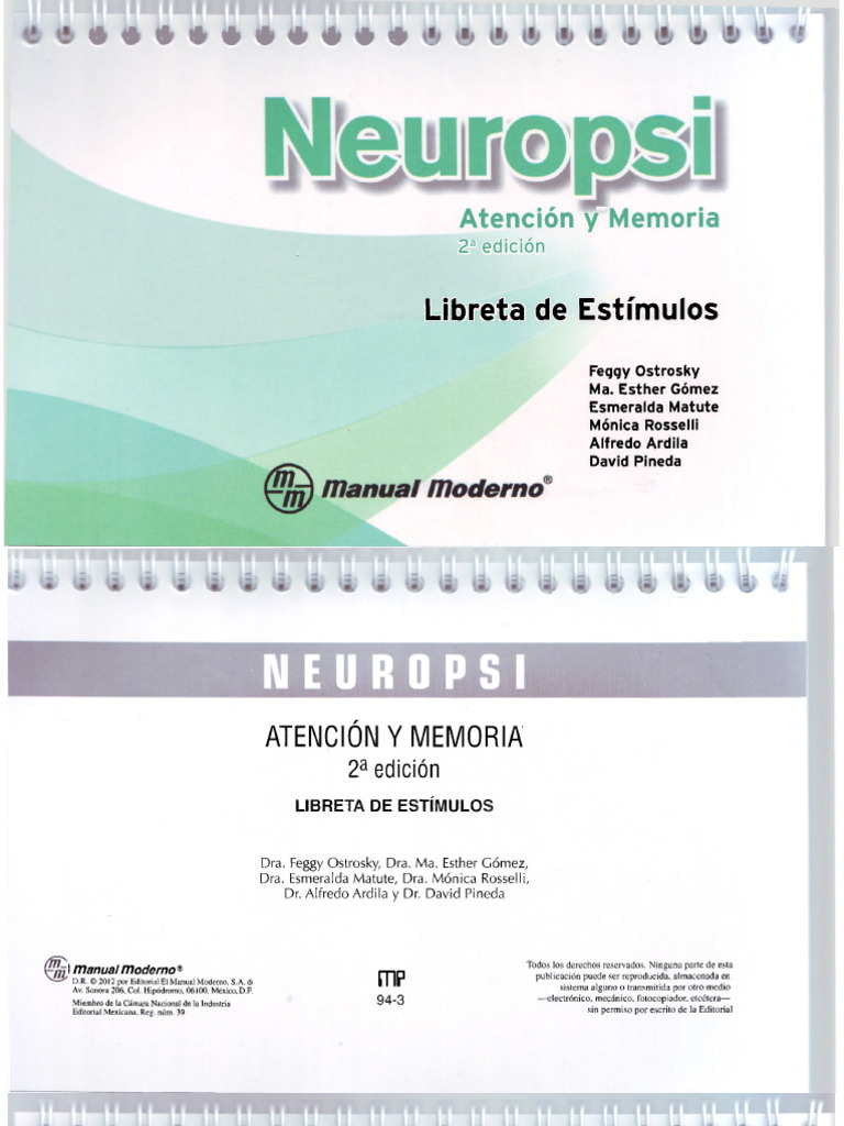 Neuropsi Libreta Estimulos 2 Ed | PDF