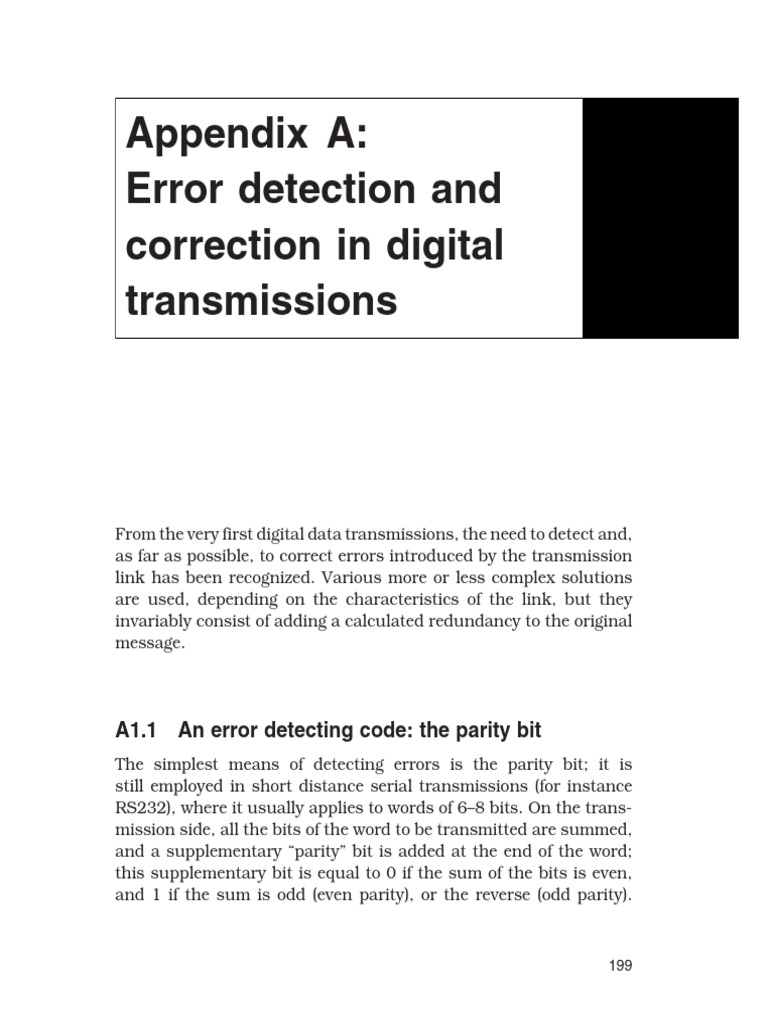 Digital - Television - Satellite (Appendix A) | PDF | Error Detection ...