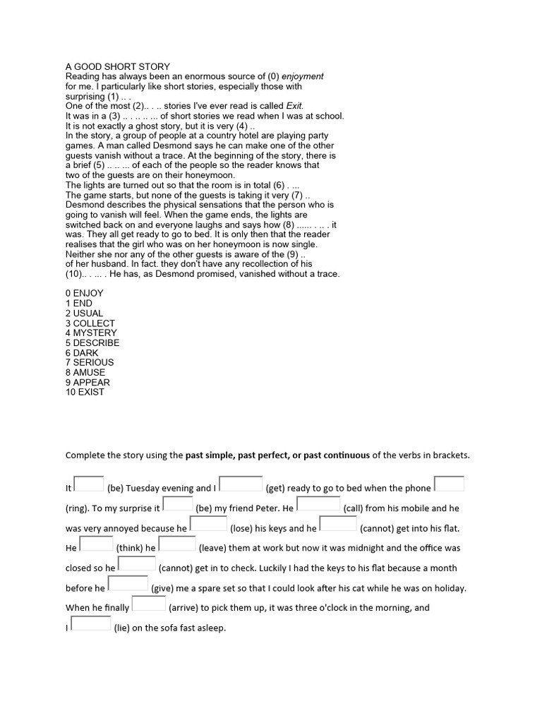A Good Short Story | PDF