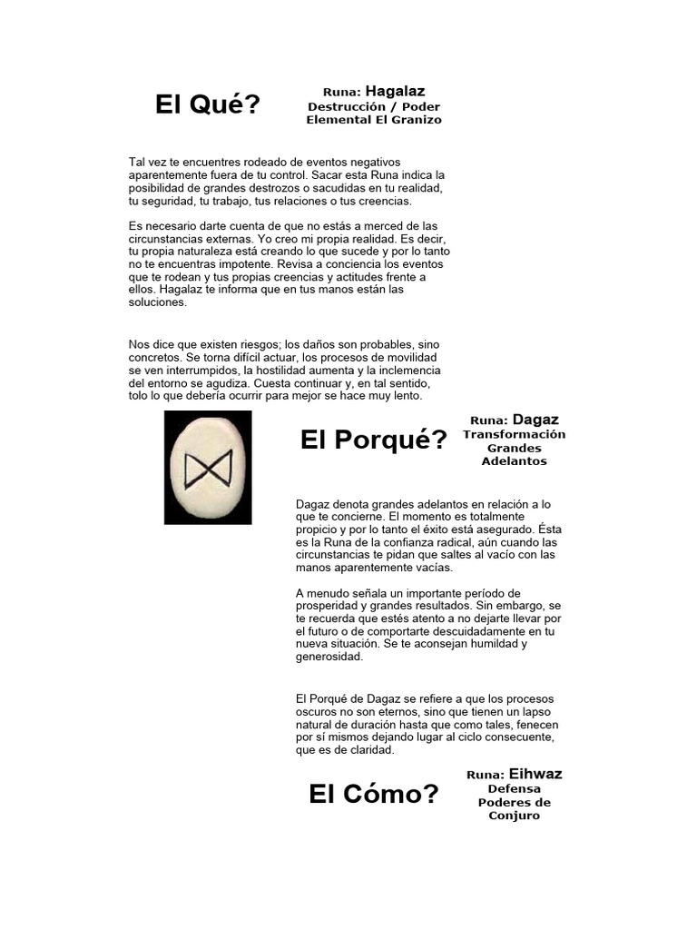 Significado de las Runas: Hagalaz a Odin | PDF | Odin