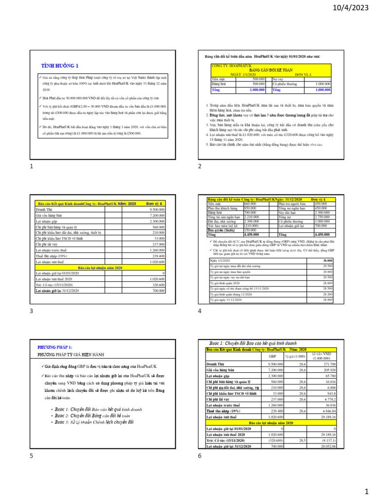 BaitapC4. Hoa Phat UK Chuyen Doi BCTC | PDF