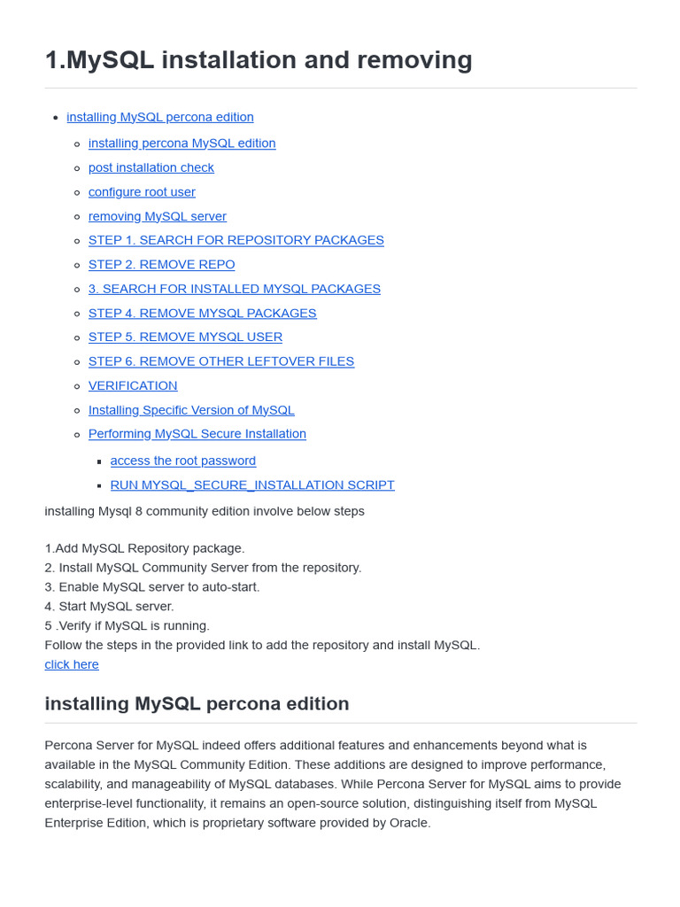 MySQL Server DBA Guide | PDF | My Sql | Databases