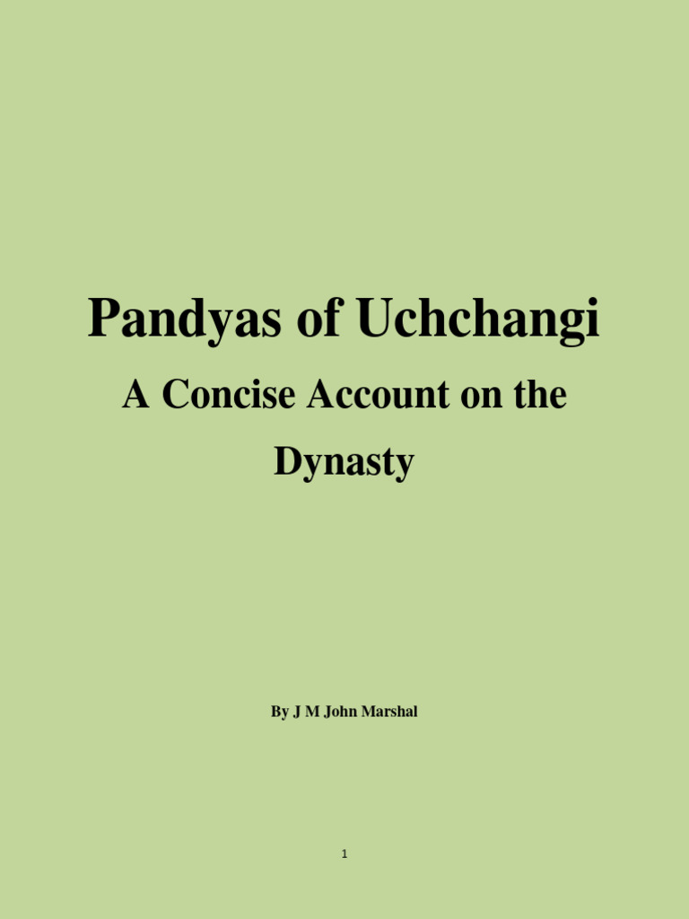 Pandyas of Uchchangi PDF | PDF
