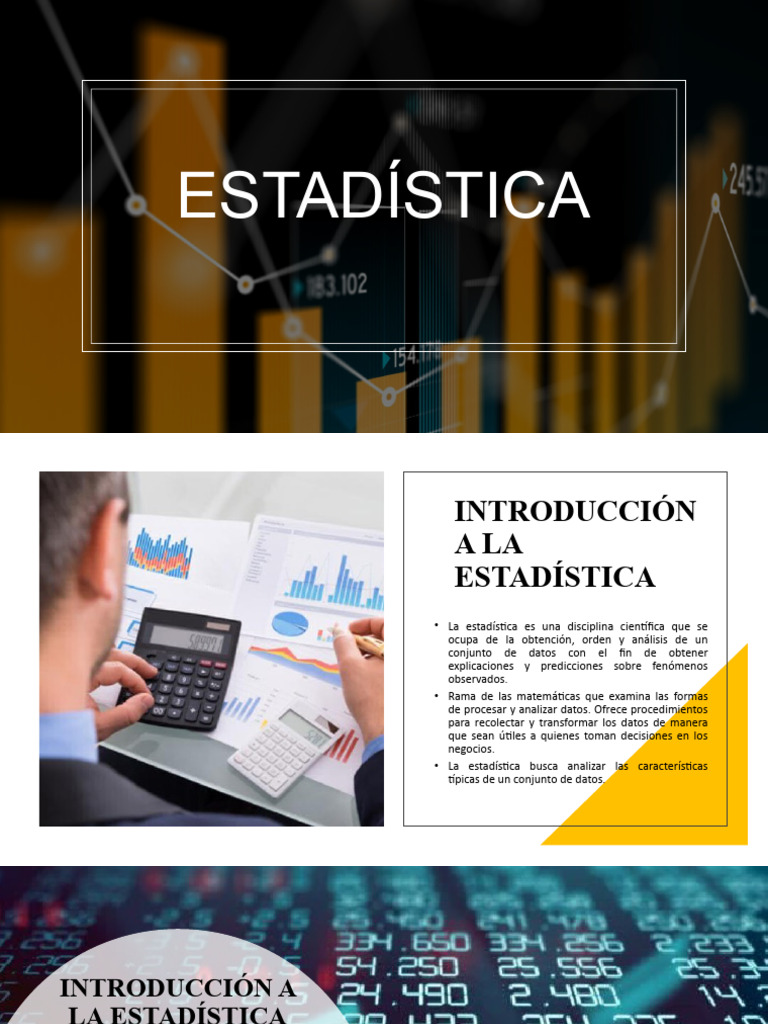 PPT#1 Introducción A La Estadística | Descargar gratis PDF | Estadísticas | Muestreo (Estadísticas)