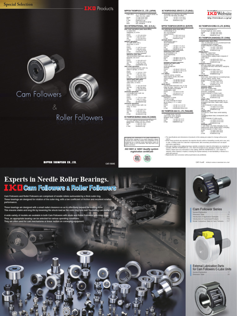 ISO 9001 & 14001 Quality System Registration Certificate: CAT-1569E ...