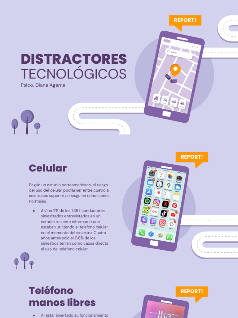 DISTRACTORES TECNOLÓGICOS | PDF | Teléfonos móviles | Teléfono